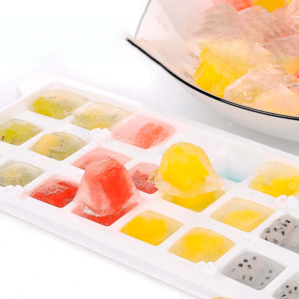 Bandeja de Cubitos de Hielo con Base de Silicona | INSPIRA IN HOME