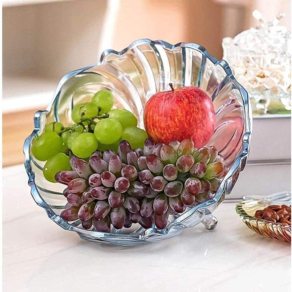 Frutero de Vidrio Frutero de Cristal Tazón Elegante para frutas ...