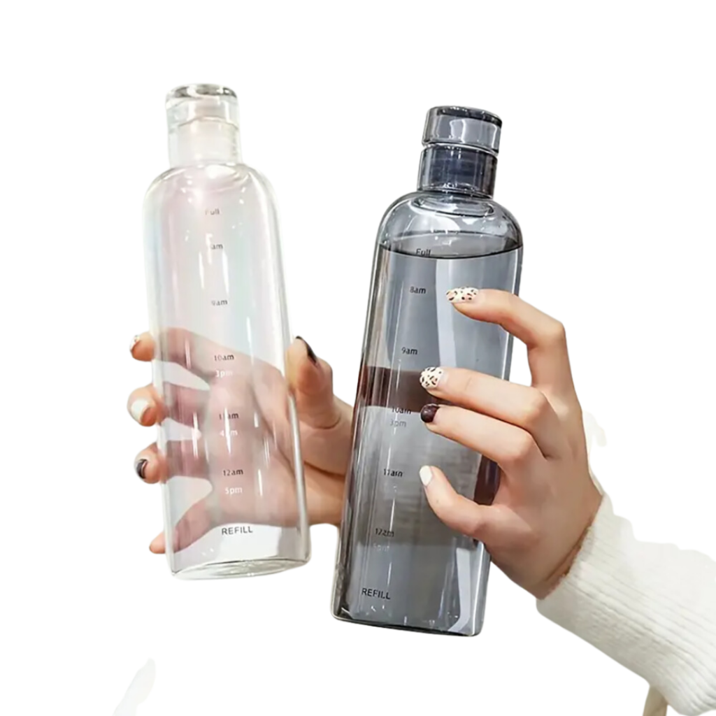 Botella para Agua de Plástico Transparente 500 ml | INSPIRA IN HOME